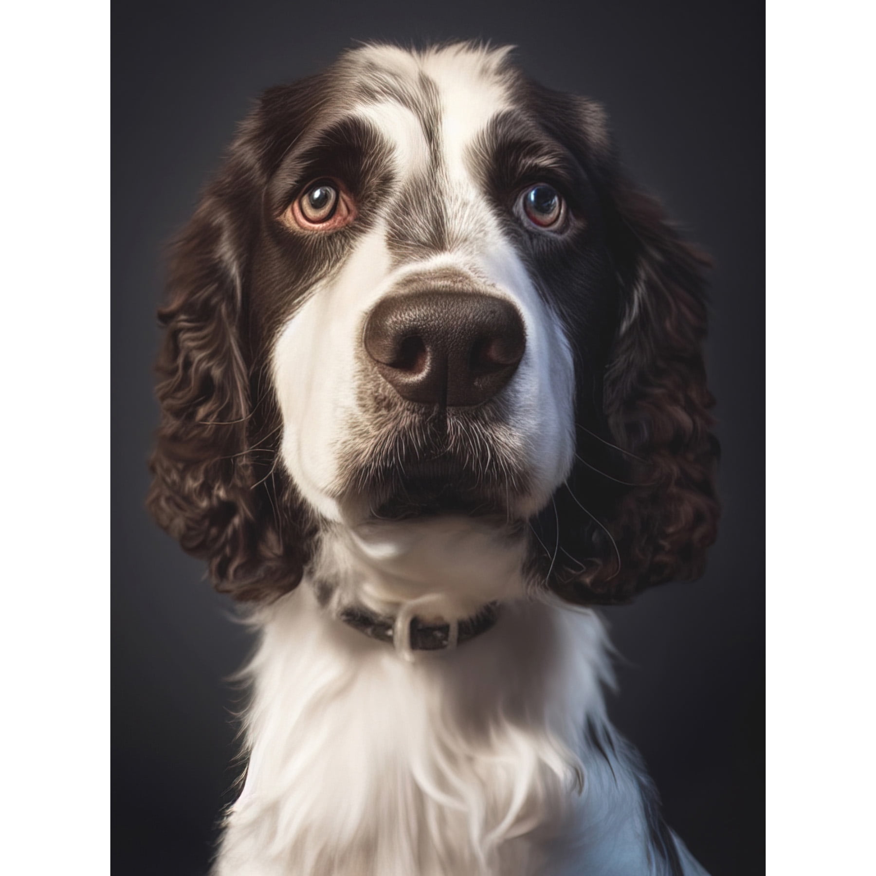 English Springer Spaniel Dog Portrait Unframed Wall Art Print Poster ...