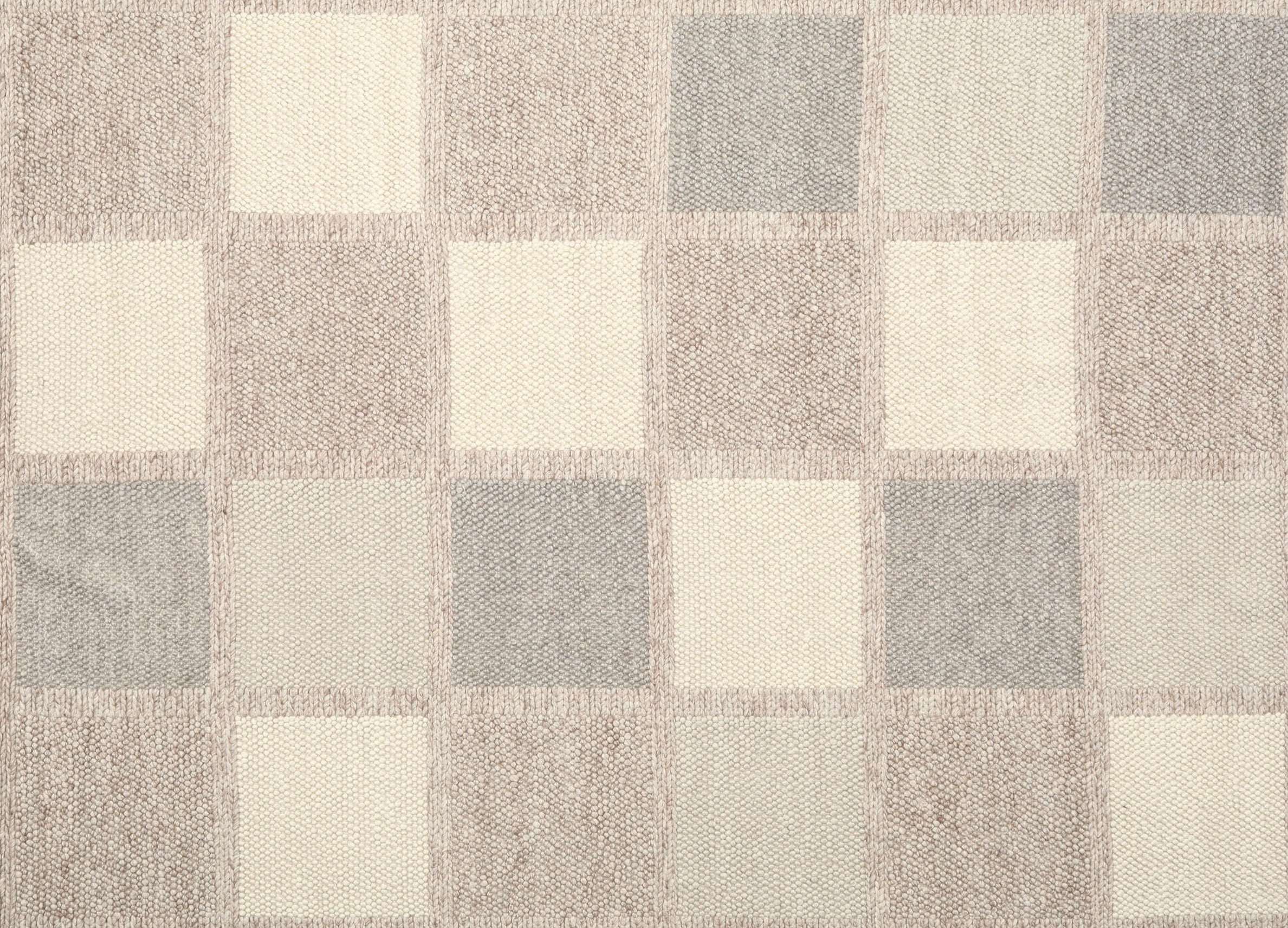 Ahgly Company Indoor Rectangle Contemporary Tan Brown Checkered Area ...