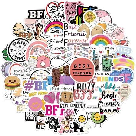 50pcs Friend Stickers for Hydroflask, Cute Friendship Stickers for ...