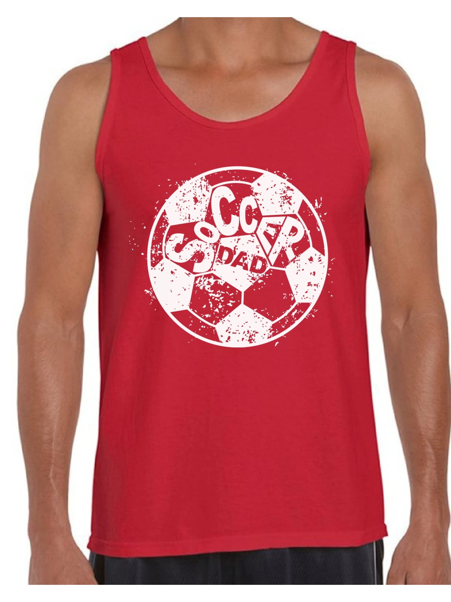 Men's Soccer Dad Ball Graphic Tank Tops White Vintage Father`s Day Best ...