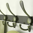 Dseap Coat Rack Wall Mounted-8 Tri Hooks,Stainless Steel Heavy Duty Metal Coat Hook Rail for ...