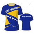 Bosnia And Herzegovina Flag Men Sports T-shirt Women Tees jersey for ...