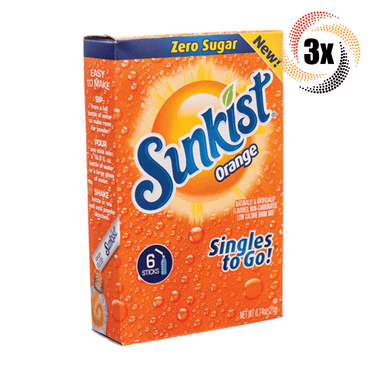 3x Packs Dole Tropical Splash Drink Mix | 6 Packets Each | Sugar Free ...