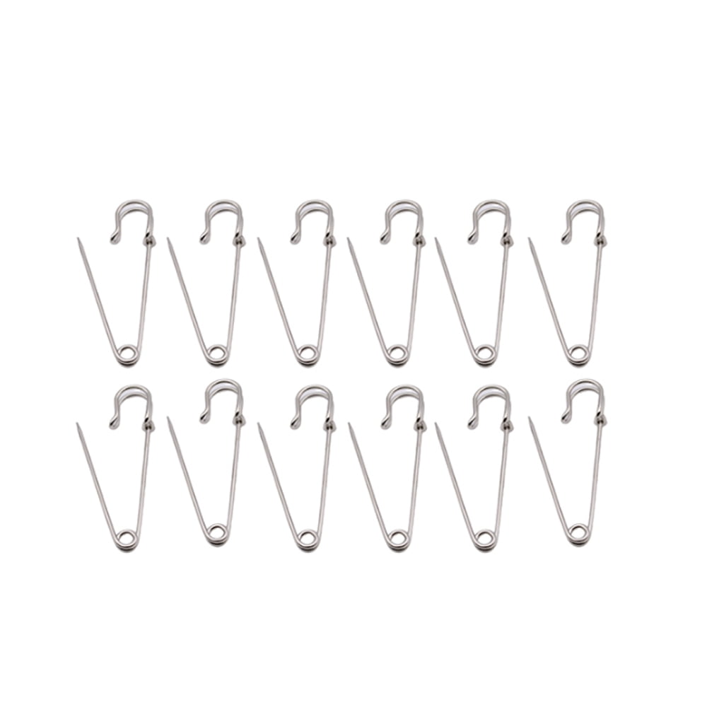 Click here for Mfg2020 Pack Of 12 Large Safety Pins  2.8inch/7cm... prices