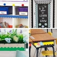 Classroom Decorative Bulletin Board Borders, 6 Rolls of Wave Border ...