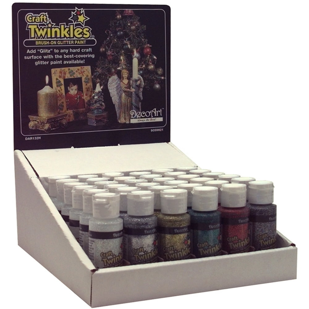 Craft Twinkles Glitter Paint 2oz-Crystal - Walmart.com - Walmart.com