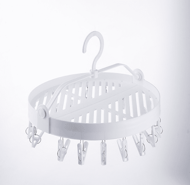 Clips Drying Rack Drip Hanger, Multipurpose Foldable Round Drying Rack ...