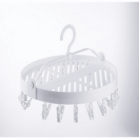 Clips Drying Rack Drip Hanger, Multipurpose Foldable Round Drying Rack ...