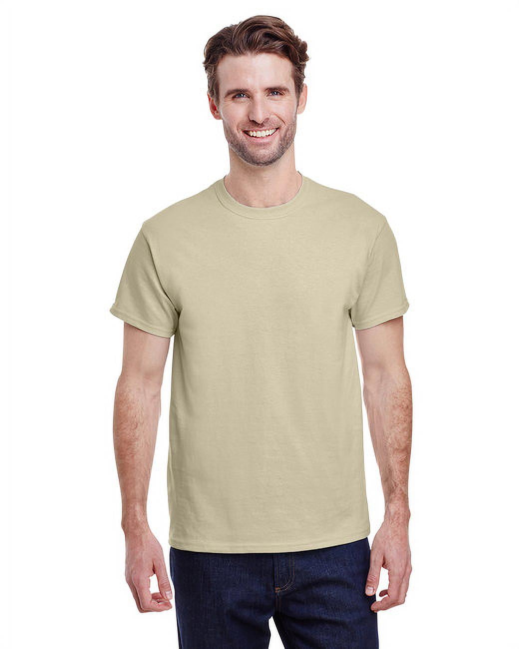 Gildan G500 Adult Unisex Sand Heavy Cotton T-Shirts, 3 Pack in Size 4XL ...