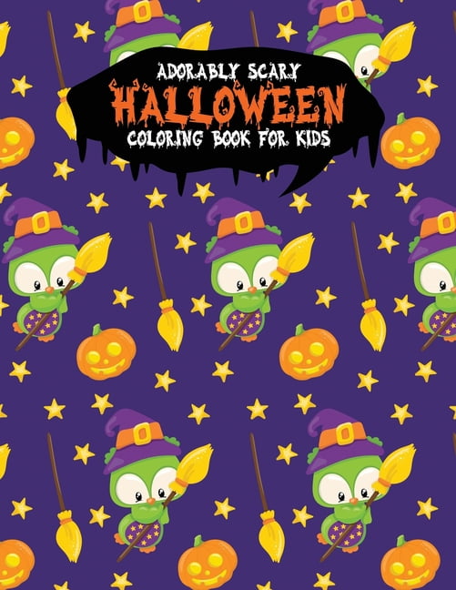 Trick-Or-Treat: Adorably Scary Halloween Coloring Book For Kids : A ...
