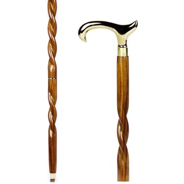 Empress Collection: Dapper Dan Solid Hardwood Walking Stick - Walmart.com
