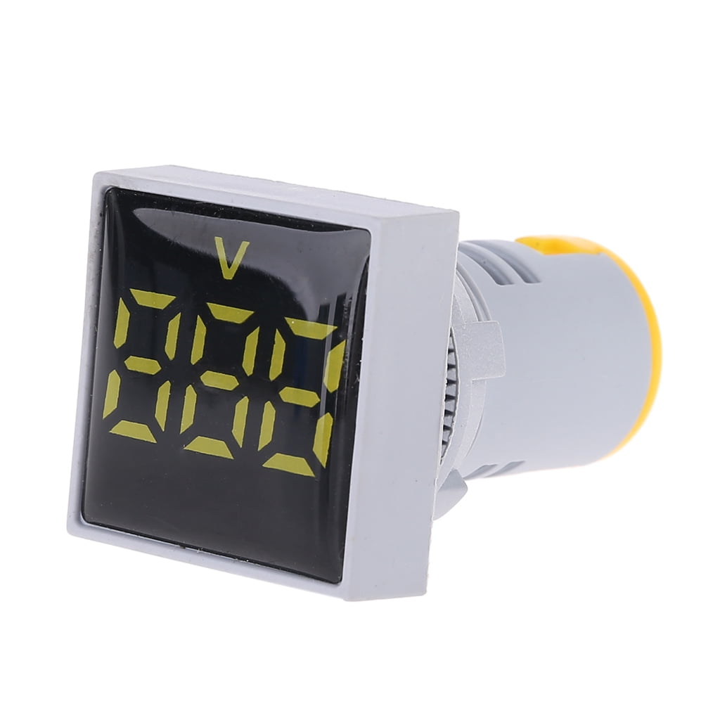JUNTEX Square Voltmeter AC 20-500V Volt Meter Panel LED Digital Voltage ...