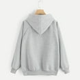 Cymmpu Womens Hooded Sweatshirt Solid Long Sleeved Pullover Top