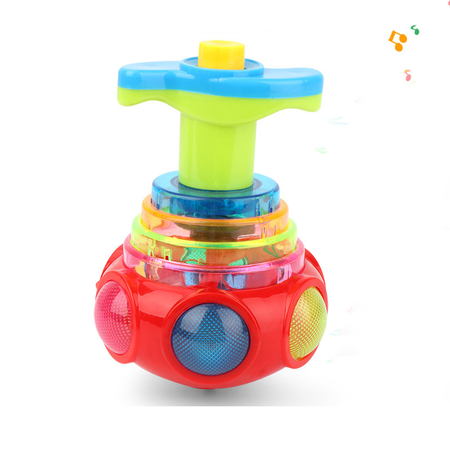 New Spinning Top Flash Luminous Spinning Tops Toy Colorful Top Ejection ...