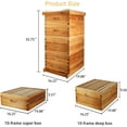 10-Frame Bee Hive Complete Beehive Kit Beeswax Coated Beehive Include ...