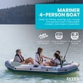 Intex, Inflatable Lake Dinghy Boat, 4 Person, With Pump and Oars ...