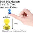 Strong Magnetic Push Pins for Fridge Whiteboards, Pack of 18 - Walmart.com