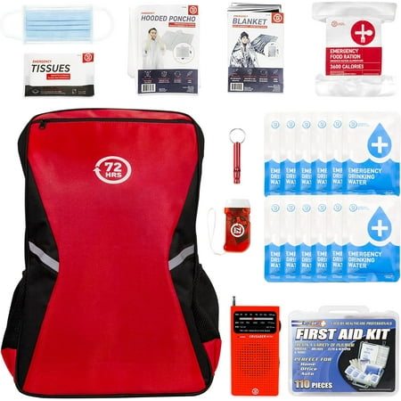 72 HRS Essential Emergency Preparedness Kits - 3 Day Survival Backpack ...