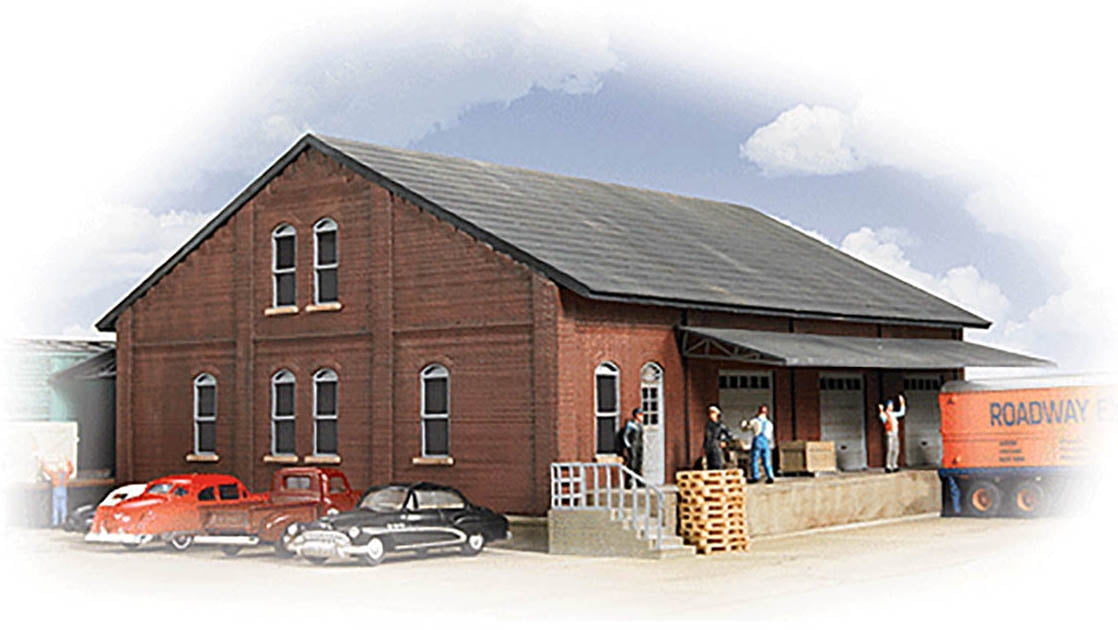 Walthers Cornerstone Brick Freight House Kit, Milwaukee Based, HO Scale ...