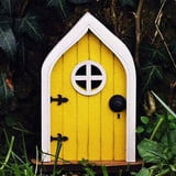 ZOELNIC Mini Elf Door, Miniature Fairy Gnome Home, Elf Home Door ...
