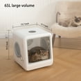 Cat Hair Dryer Box - 65L Large Capacity, Automatic Door Opening, Ultra ...