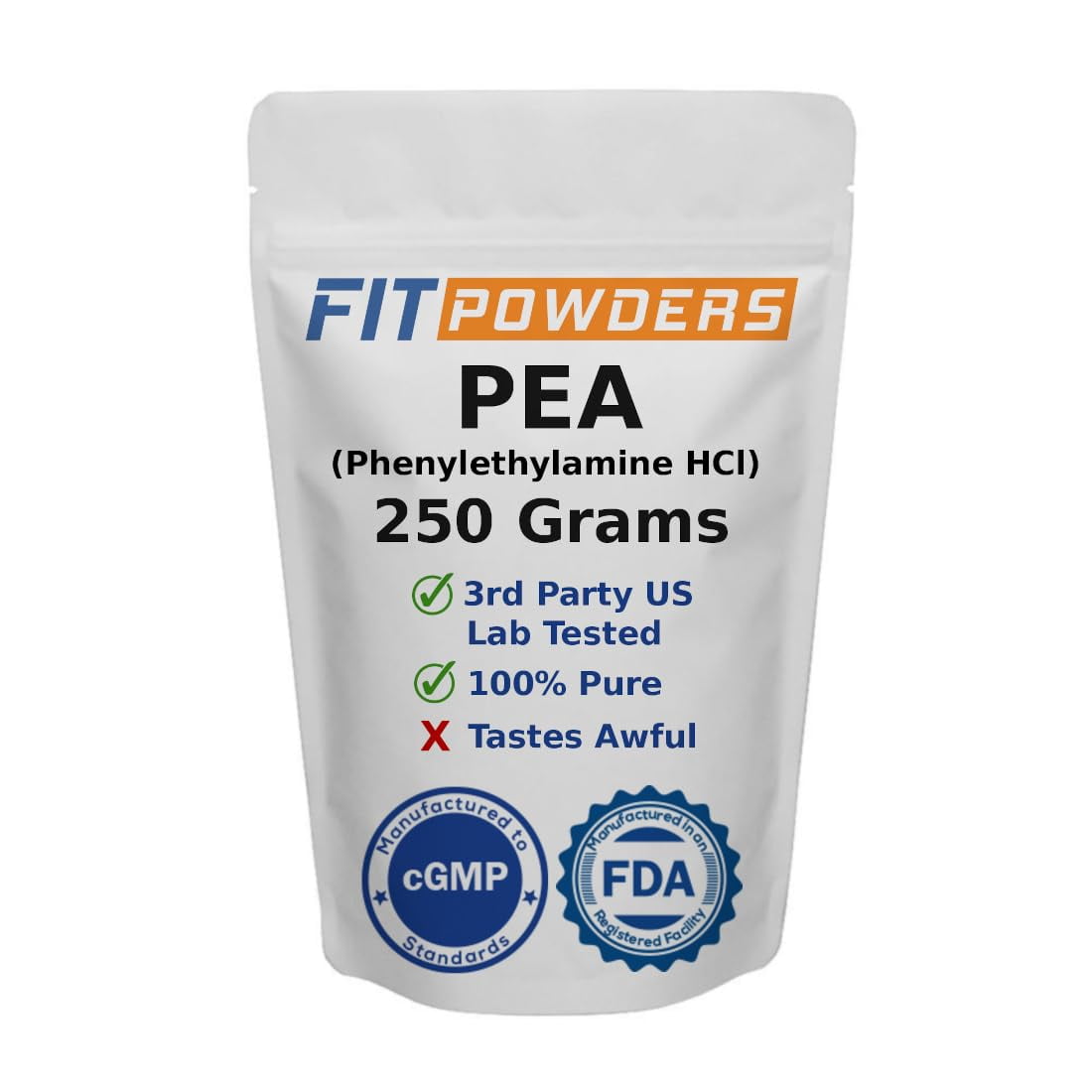Suplemento FitPowders PEA, feniletilamina HCl, 250 g puro | Bodega ...