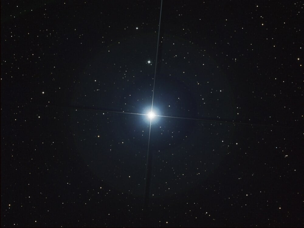 Rigel is the brightest star in the constellation Orion Poster Print ...