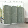 Jostyle Room Divider 6 ft Tall Folding Privacy Screen with 6 Panels ...