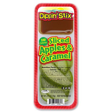 Dippin' Stix Apples & Caramel Snack Packs, 2.75 oz, 5 Count - Walmart.com