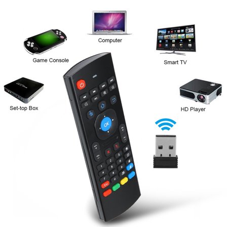 W3 Air Mouse Wireless Remote Control with IR Learning Voice Inputting ...
