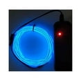 ZAROYEAX 1M Battery Operated Luminescent Neon LED Lights Glow EL Wire ...