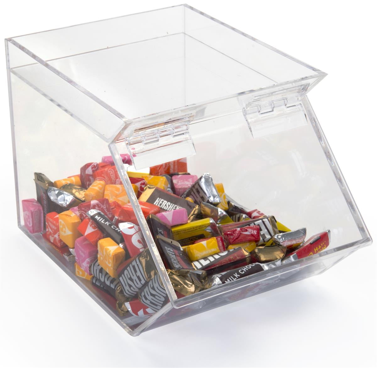 1-gallon Clear Acrylic Candy Bin with Magnetic Hinged Door for Easy ...