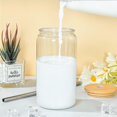 16oz Clear Acrylic Mason Jar Cups with Bamboo Lids and Straws, Reusable ...