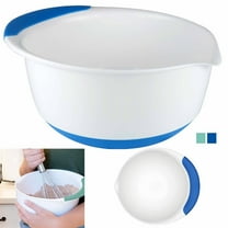 1 Large Mixing Bowl Non Slip Soft Grip Pouring Spout Mix Baking Tool ...