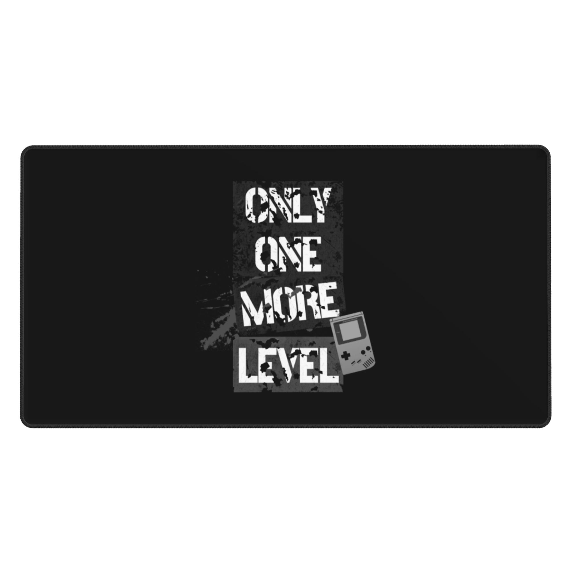 Large Mouse Pad, Retro Black Game Mode Motto Non-Slip Waterproof Rubber ...