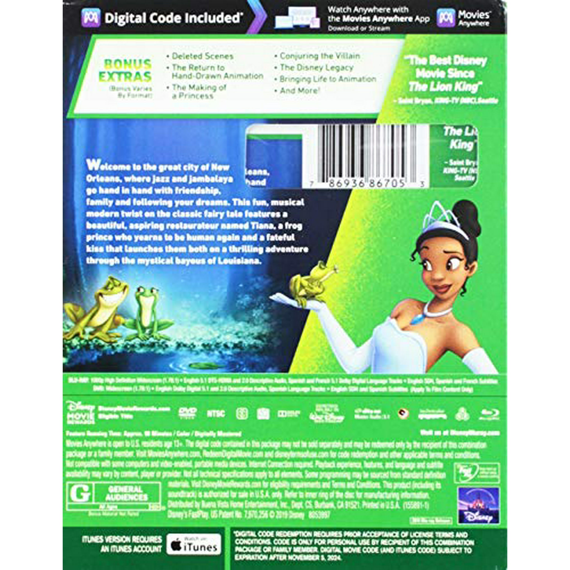 The Princess And The Frog Dvd Cover