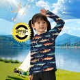 Asxite Toddler Tops Print Long Sleeve Hooded Sun Protection Top With ...