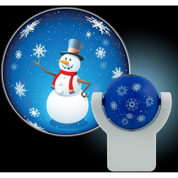 Projectables Holiday Snowman LED Plug-In Night Light, 11362 - Walmart ...