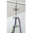 mDesign Metal Wire Over Closet Rod Hanging Handbag Organizer, 2 Pack ...