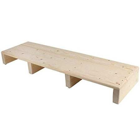 MYOYAY Solid Wood Step Stool 39\'\' Wooden Bedside Foot Stepper Non ...