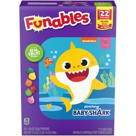 Funables Paw Patrol and Baby Shark Variety Fruit Snacks, 17.6 oz, 22 ...