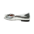 Linea Paolo Nerine Leather Flat, 10, Silver - Walmart.com