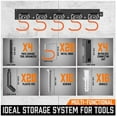 64 Inch Adjustable Storage System, Wall Mount Tool Organizer, Tool ...