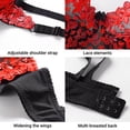 3 Pack Women's Floral Lace Push-Up Bra Padded Underwire Bra Comfortable ...