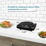Elite Cuisine Single Cast Electric Kitchen Cooking Cooktop Burner Hot ...