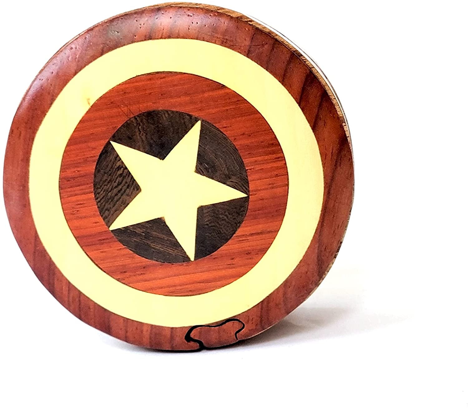 Captain America - Handcrafted Wooden Puzzle Box with Secret Compartment ...