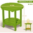 Nalone 2 -Tier Outdoor Side Table HDPE Adirondack Table Patio Side ...