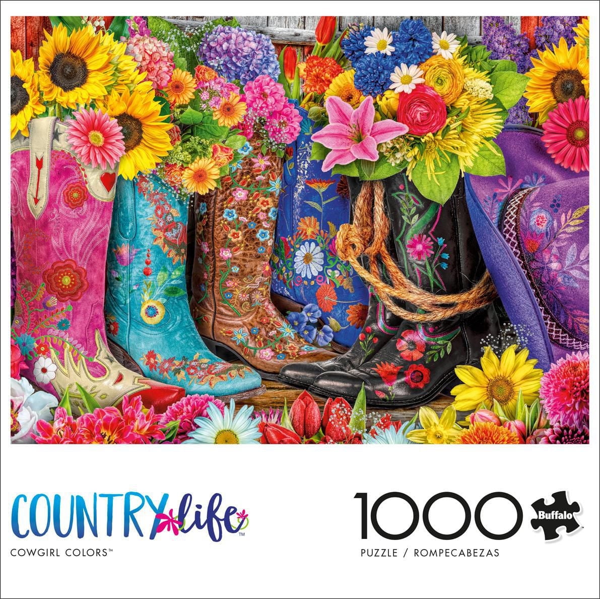 Buffalo Games - Country Life - Cowgirl Colors - 1000 Piece Jigsaw ...