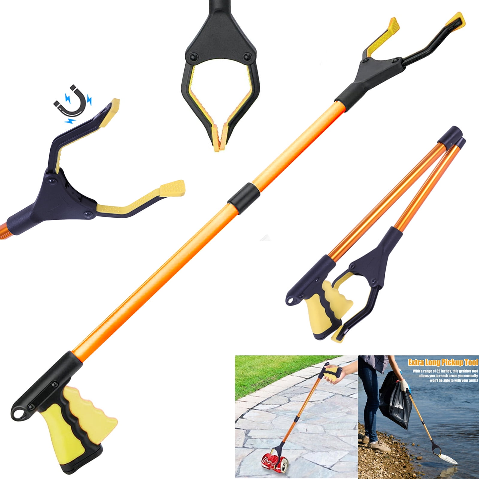 Grabber Reacher Rotating Gripper Heavy Duty Grabber reaching Tool ...