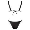 adviicd Women's 2 Piece Solid Color Swimsuit Triangle String High Cut ...